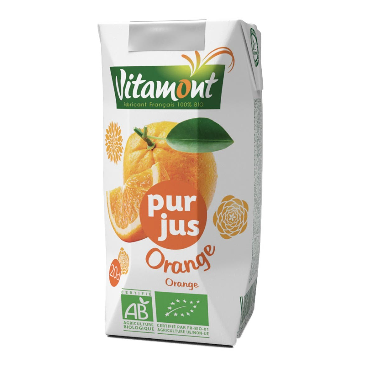 Pur jus d'orange bio - Pack de 6 mini briques | Sevellia