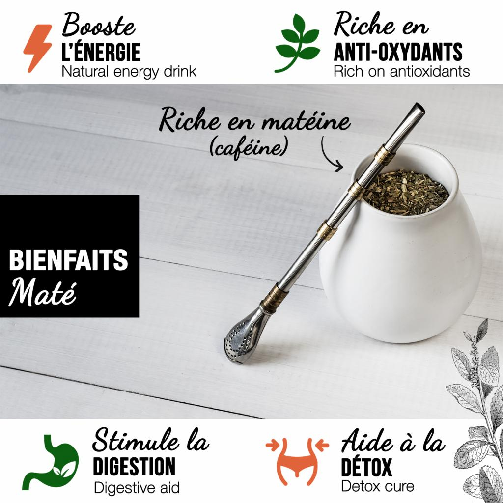 YERBA MATE BIO 1KG Grade Supérieur - Non Torréfié, Feuilles, Sans Tige ...