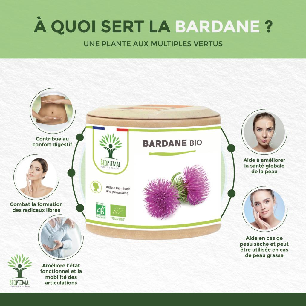 Bardane Bio - Complément alimentaire - Peau - Racine de Bardane Pure en ...