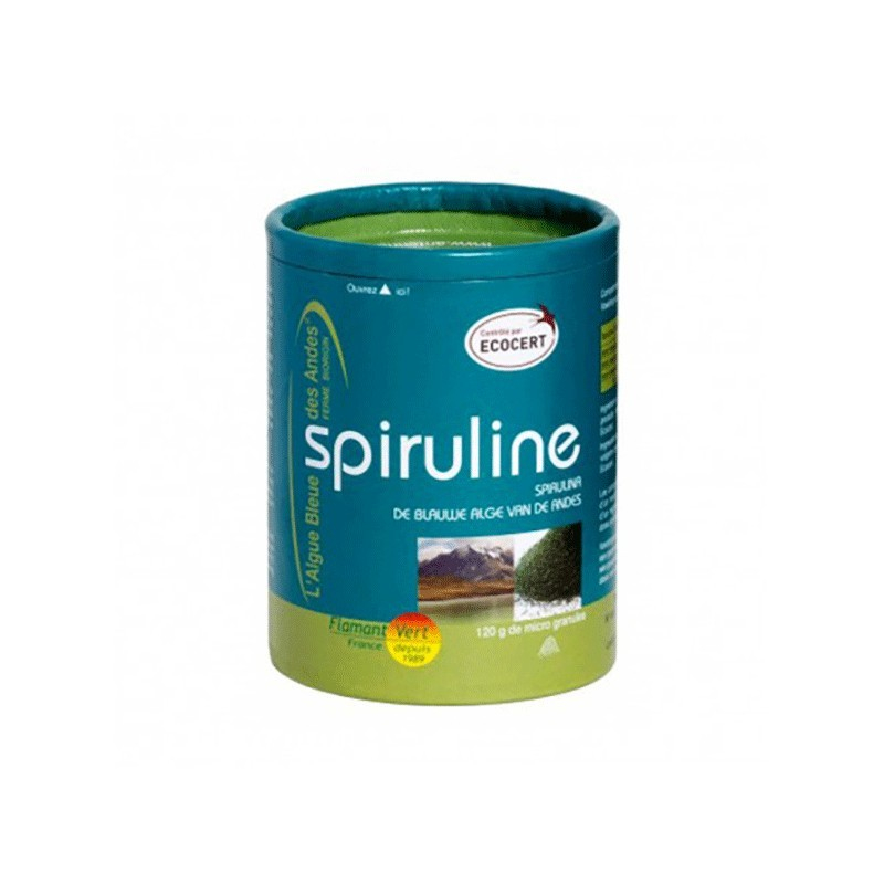 FLAMANT VERT - Spiruline Ecocert Microgranules 120g | Sevellia