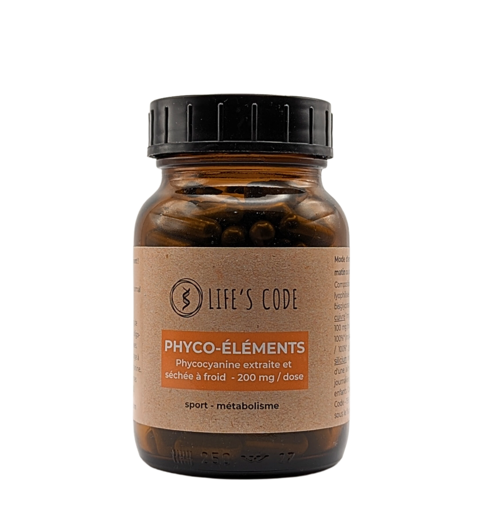 Phyco-Eléments 200 : Phycocyanine lyophilisée 200 mg par dose + 7 oligo-éléments biodisponibles ...