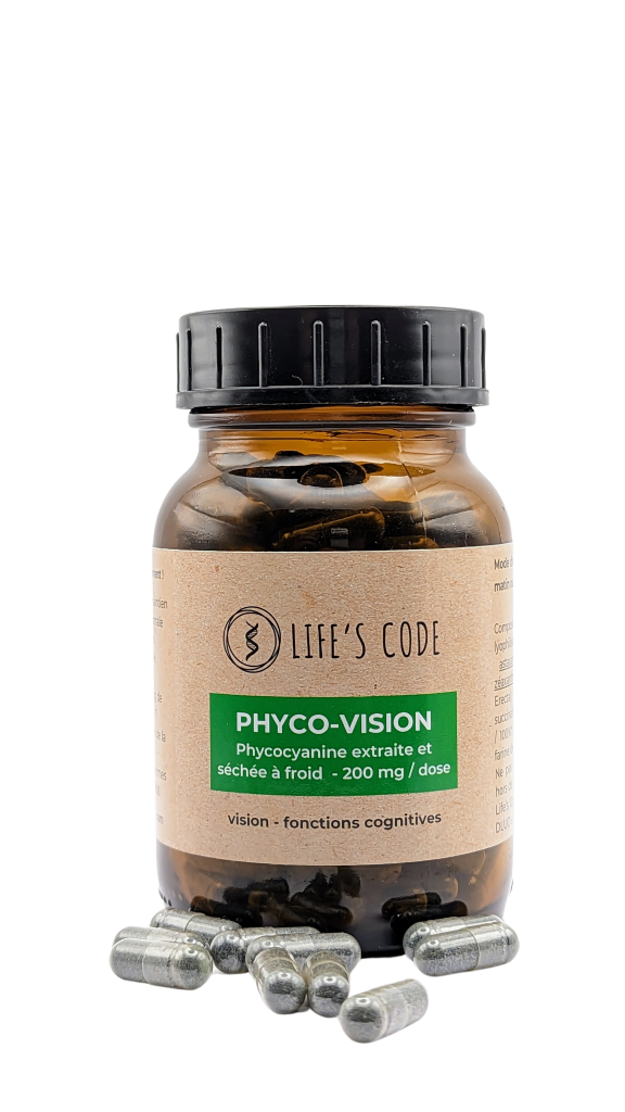 Phyco-Vision 200 : Phycocyanine lyophilisée 200 mg par dose + 7 actifs ...