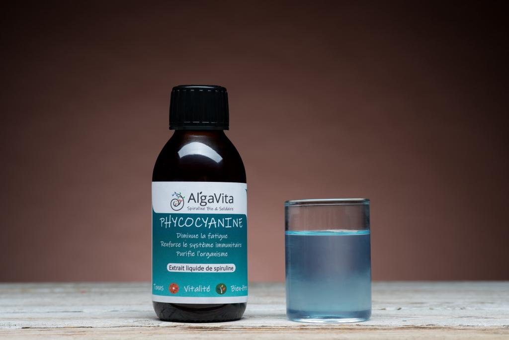 Phycocyanine. Extrait Liquide de Spiruline Concentrée. Flacon 140 ml ...