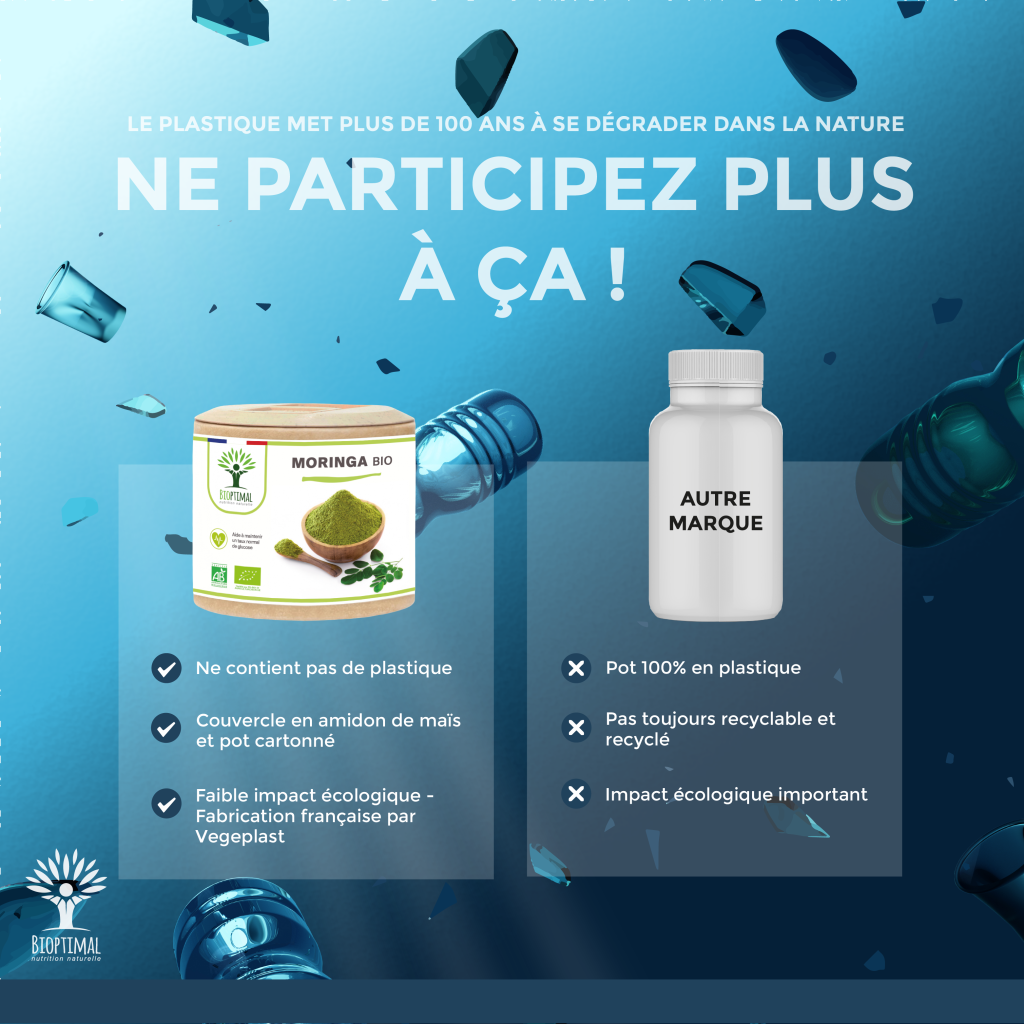 Moringa Bio - Complément alimentaire - Poudre de Moringa Oleifera ...