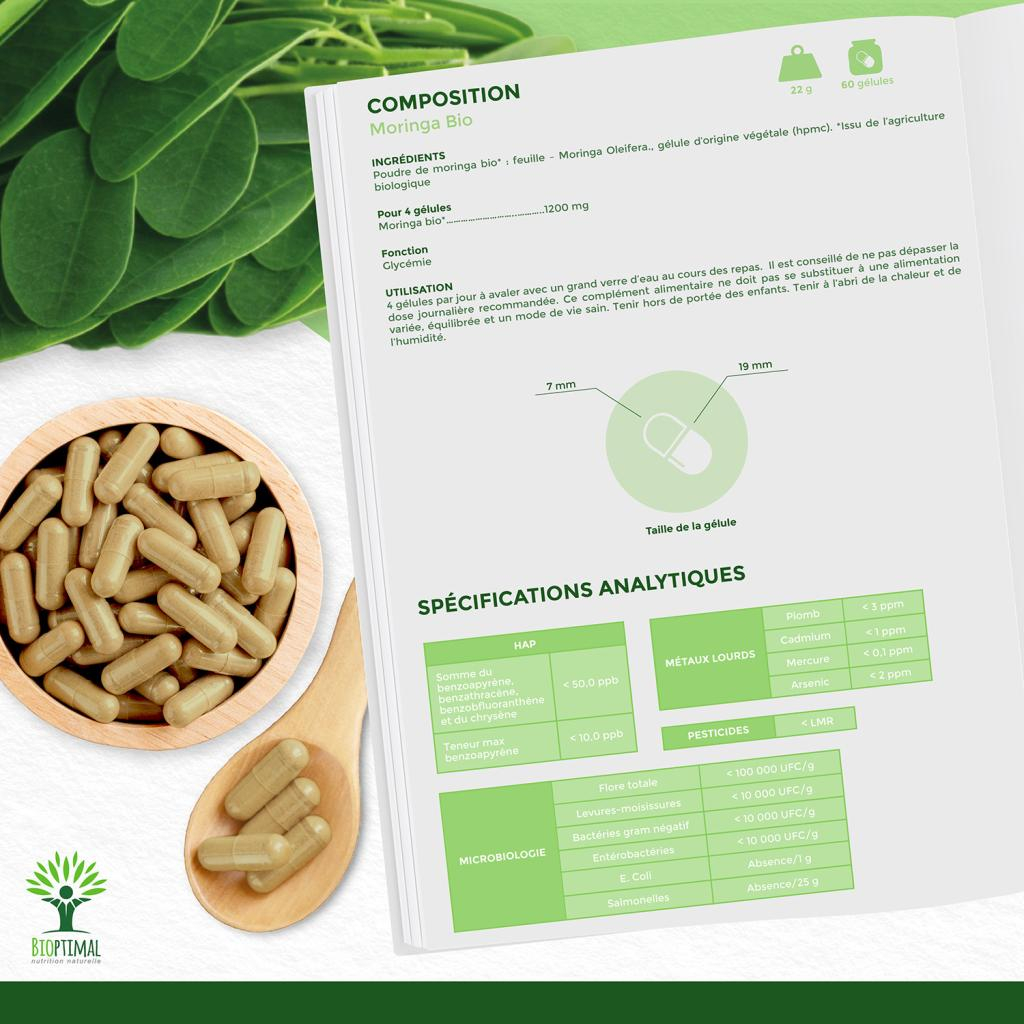 Moringa Bio - Complément alimentaire - Poudre de Moringa Oleifera ...