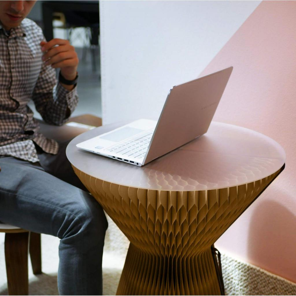 Table papillon marron 70 cm | Sevellia