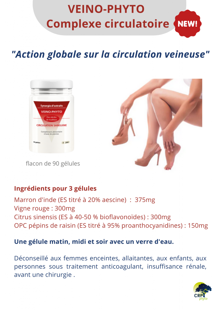 VEINO-PHYTO - Circulation veineuse - 90 gélules | Sevellia