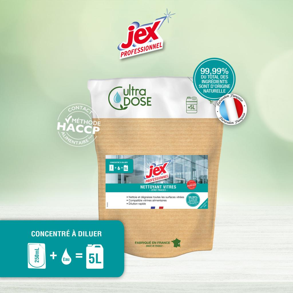 Jex Professionnel- Ultra dose nettoyant vitres -Nettoie et dégraisse -99,99% naturelle -Format ...