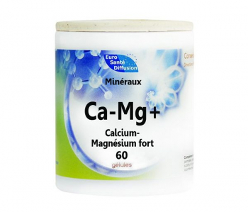 Ca-mg+ calcium magnésium fort - 60 gélules | Sevellia