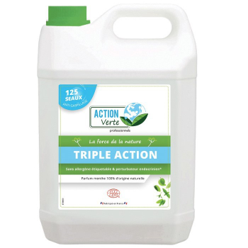 Action verte triple action menthe sols concentré Ecocert - 5L | Sevellia