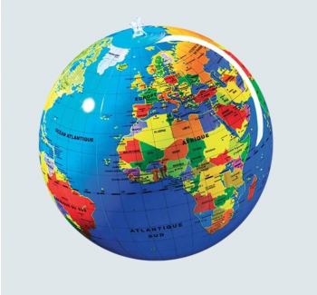 Globe gonflable Le Monde 30cm | Sevellia