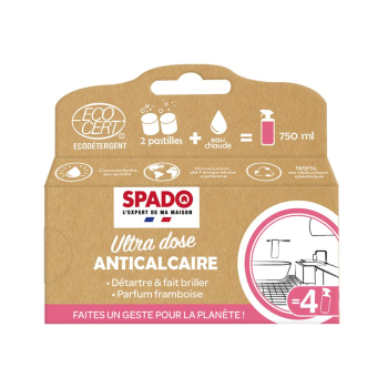 SPADO - Anti Calcaire - Nettoie, détartre & fait briller - Ultra dose - Ecocert - Parfum ...